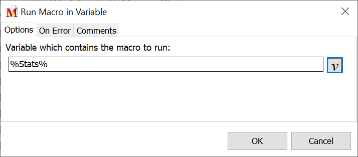 Run Macro in Variable